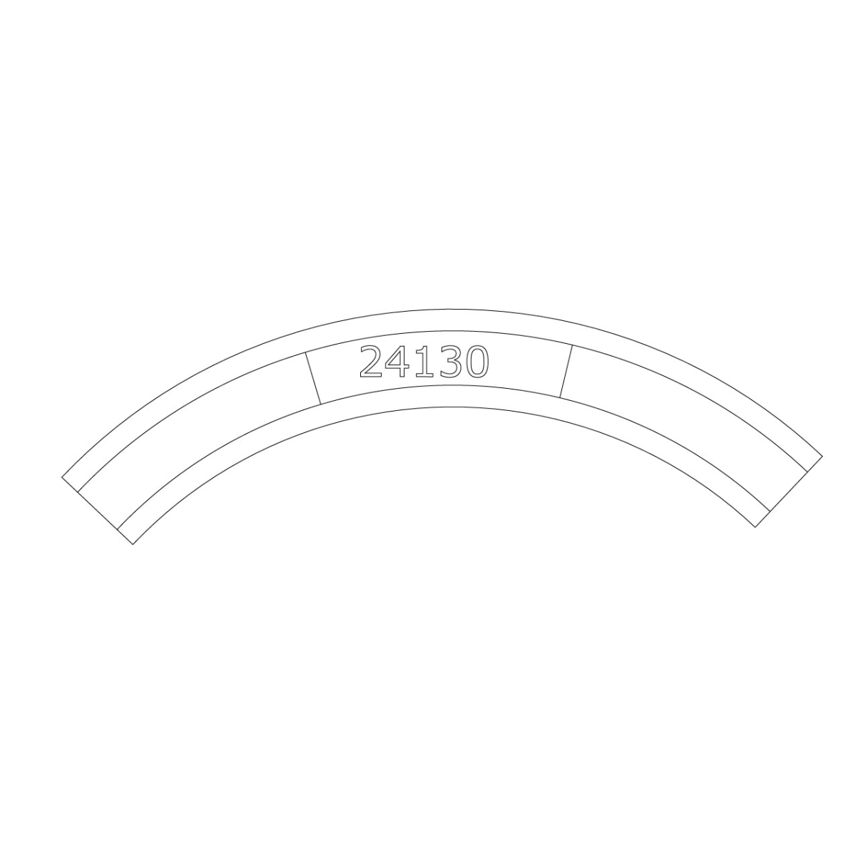Fahrstraße aus 9 mm Birke Multiplex gebogen R1